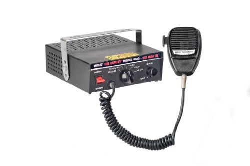 Wolo (4100) The Deputy 100 Watt Electronic Siren, P.A System and Radio Rebroadcast - 12 Volt