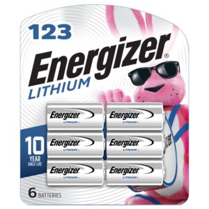 energizer 123 batteries, lithium cr123a battery, 6 battery count