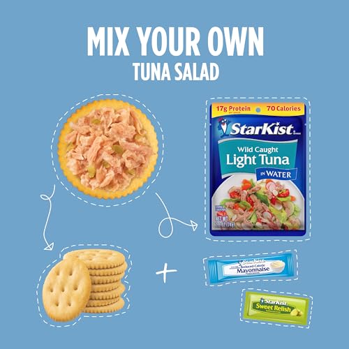 StarKist Lunch To-Go Chunk Light Mix Your Own Tuna Salad, 4.1 Ounce Kit, 12 Pack