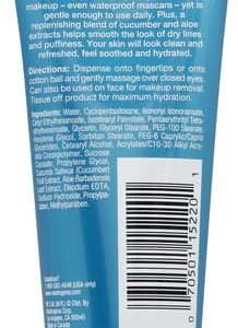 Neutrogena Hydrating Eye Makeup Remover Lotion, Gentle Daily Makeup Remover with Skin-Soothing Aloe and Cucumber Extracts to Remove Even Waterproof Mascara, Fragrance-Free, 3 oz