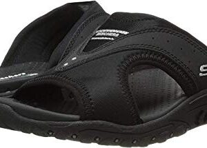 Skechers Women's Reggae Sun Fest Sandal, Black, 11 M US