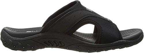 Skechers Women's Reggae Sun Fest Sandal, Black, 11 M US