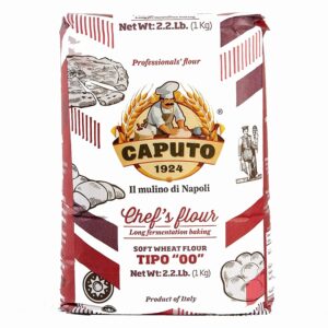 antimo caputo chef's flour 2.2 lb - italian double zero 00 - soft wheat for pizza dough, bread, & pasta