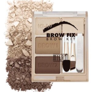 Milani Brow Fix Kit - Vegan, Cruelty-Free Eyebrow Color that Fills and Shapes Brows (Medium)