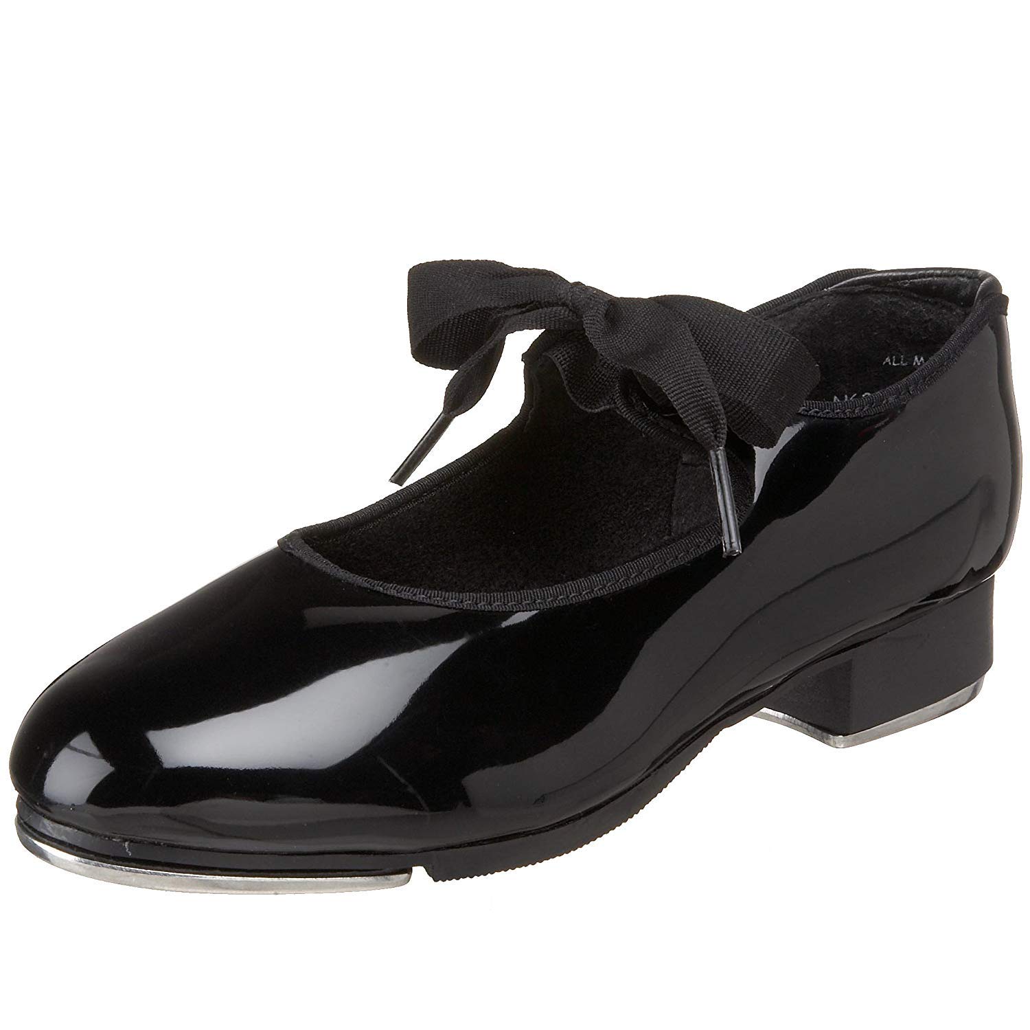 Capezio Women's N625 Jr. Tyette Tap Shoe, Black Patent, 7 Wide