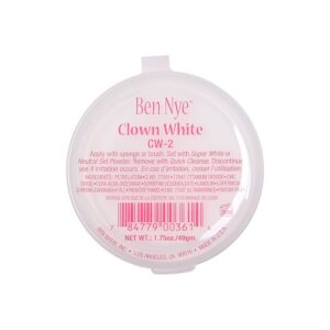 ben nye clown white makeup, 1.75oz./49gm.