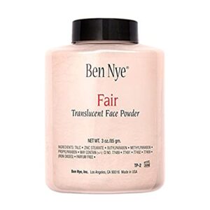 ben nye fair translucent powder shaker bottle 3 oz