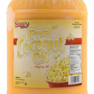 Snappy Popcorn Colored Coconut Oil, 1 Gallon,128 Fl Oz (Pack of 1)