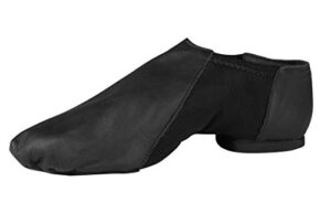 so danca slip on leather jazz shoes black