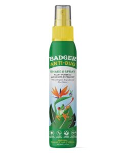 badger bug spray, non-deet mosquito repellent with citronella & lemongrass, natural bug spray for people, family friendly bug repellent, 4 oz