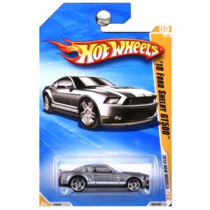 hot wheels 2010 new models ford mustang shelby gt500 gt-500 grey silver