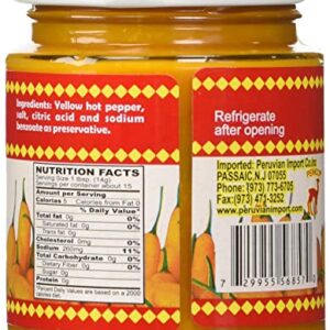 Inca's Food Aji Amarillo Paste - Hot Yellow Pepper Paste, 7.5 Oz Jar - Product of Peru