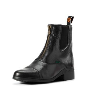 ariat womens heritage breeze zip paddock boot black 8