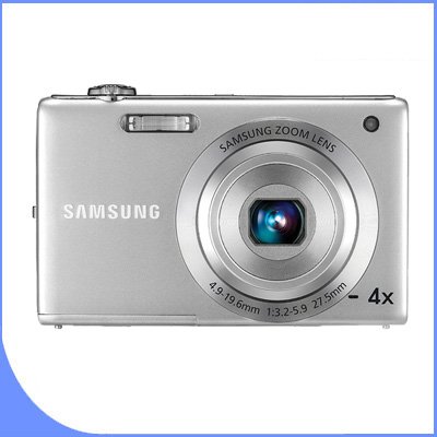 Samsung TL105 12.2MP Digital Camera w/4x Optical Zoom (Silver) BigVALUEInc Accessory Saver 4GB Battery Bundle