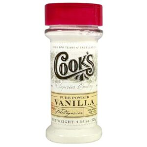 cook’s, pure vanilla powder, world’s finest gourmet fresh premium vanilla, 4.5 oz