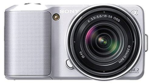 Sony Alpha NEX-3 Interchangeable Lens Digital Camera w/18-55mm Lens (Silver)- 14.2 Mpix