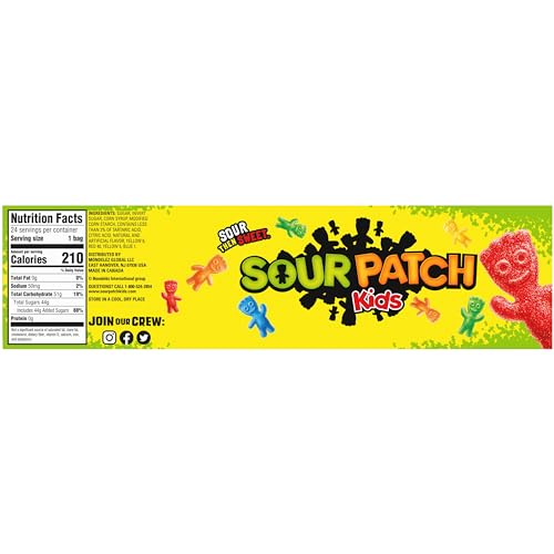 SOUR PATCH KIDS Soft & Chewy Candy, 24 - 2 oz Bags