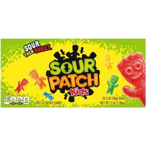 SOUR PATCH KIDS Soft & Chewy Candy, 24 - 2 oz Bags