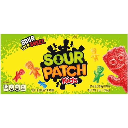 SOUR PATCH KIDS Soft & Chewy Candy, 24 - 2 oz Bags