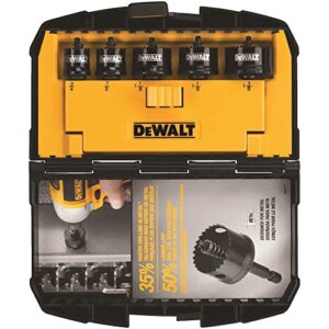 DEWALT 5 PC Impact Hole Saw Set