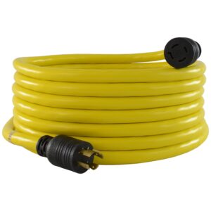 conntek 20592 extra-heavy duty l14-20 generator cord yellow 50 - feet