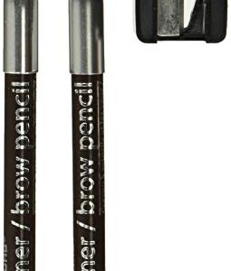 L.A. Colors 2-Piece Eyeliner/Brow Pencil with Sharpener, Dark Brown