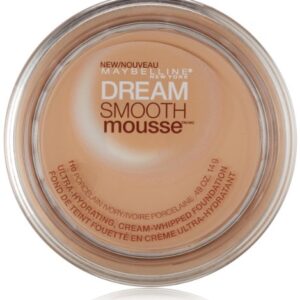 Maybelline New York Dream Smooth Mousse Foundation, Porcelain Ivory, 0.49 Ounce