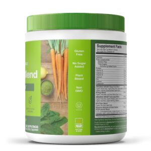 Amazing Grass Green Superfood Energy: Smoothie Mix, Super Greens Powder & Plant Based Caffeine with Green Tea and Flax Seed, Nootropics Support, Lemon Lime, 30 Servings