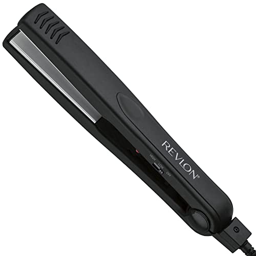 Revlon Smooth and Straight Ceramic Flat Iron | Fast Results, Smooth Styles (1 in)