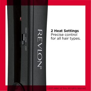 Revlon Smooth and Straight Ceramic Flat Iron | Fast Results, Smooth Styles (1 in)