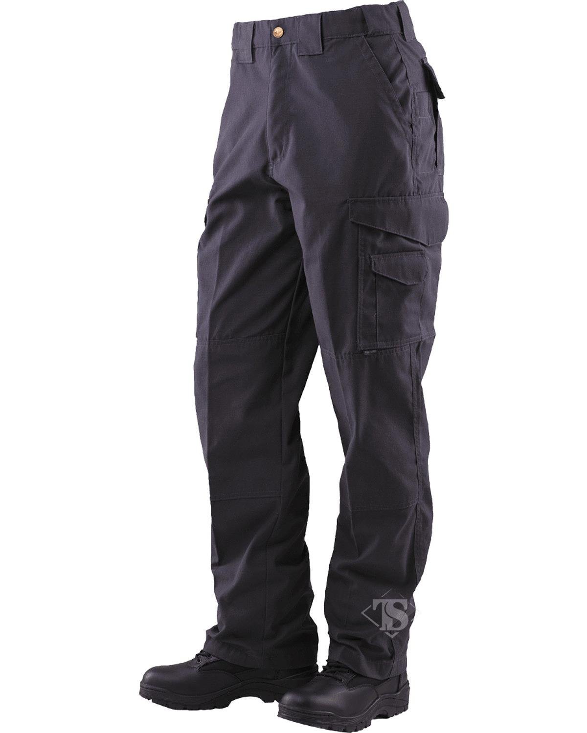 Tru-Spec Men's 24-7 Series Original Tactical Pant - Reliable Pants for Men - Ideal for Hiking, Camping, EMT, and Tactical Use - 65% Polyester, 35% Cotton - Black - 42W x 34L