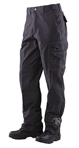 Tru-Spec Men's 24-7 Series Original Tactical Pant - Reliable Pants for Men - Ideal for Hiking, Camping, EMT, and Tactical Use - 65% Polyester, 35% Cotton - Black - 42W x 34L