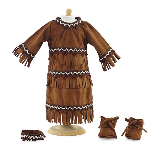 Emily Rose 18 Inch Doll Clothes Clothing – 18-in Doll Native American Outfit Costume Set Fits Most 18” Dolls | Includes Doll Shoes and Accessories | Doll NOT Included