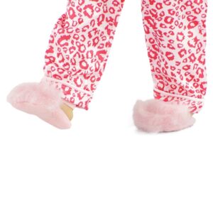 18 Inch Emily Rose Doll Clothes/clothing Fits American Girl Dolls - Pink Leopard Pajamas & Slippers 18" Outfit