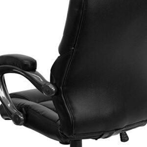 Flash Furniture Greer High Back Black LeatherSoft Executive Swivel Ergonomic Office Chair with Arms