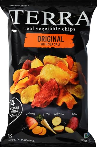 Terra Vegetable Chips, Original Chips with Sea Salt, 6.8 Oz