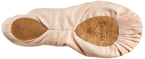 Sansha unisex-adult Pro 1 Canvas Ballet Slipper,Light Pink,6 M (4 M US Women's)