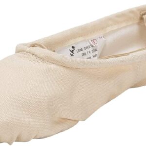 SANSHA mens Pro 1 Canvas Ballet Slipper dance shoes, Light Pink, 9 Women 7 Men US