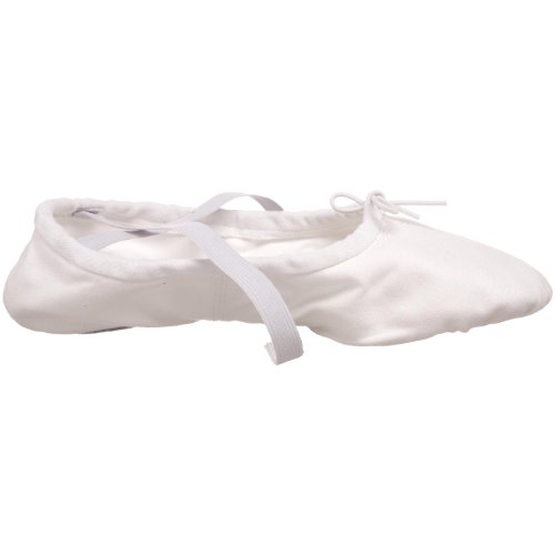 Sansha unisex-adult Pro 1 Canvas Ballet Slipper,White,15 M (13 M US Women's/11 M US Men's)