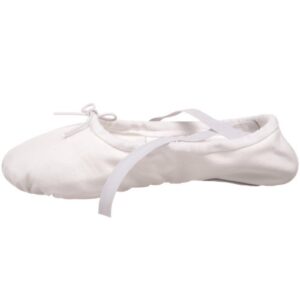 Sansha unisex-adult Pro 1 Canvas Ballet Slipper,White,15 M (13 M US Women's/11 M US Men's)