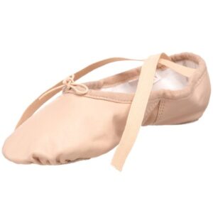 sansha silhouette leather ballet slipper,pink,11 m us women's/7 m us men's