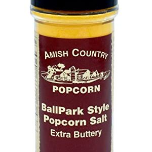 Amish Country Popcorn | Ballpark ButterSalt Popcorn Salt - 6 oz Bottle | Old Fashioned, Non-GMO and Gluten Free (6 oz Bottle)