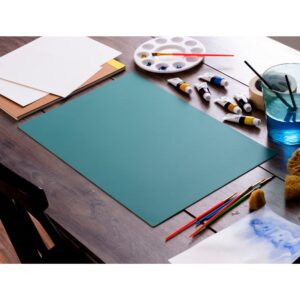 OLFA 12" x 18" Self Healing Rotary Cutting Mat (RM-CG) - Double Sided 12x18 Inch Cutting Mat with Grid for Quilting, Sewing, Fabric, & Crafts, Designed for Use with Rotary Cutters (Green)