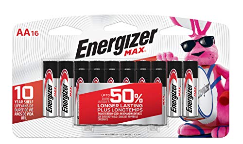 Energizer AA Batteries, Max Alkaline Batteries, 16 Count