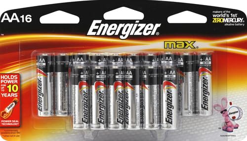 Energizer AA Batteries, Max Alkaline Batteries, 16 Count