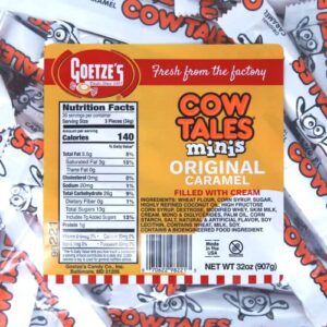 Goetze's Candy Vanilla Cow Tales Minis - 2 Pound Bag (32 Ounces) - Fresh from the Factory