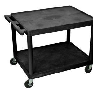 LUXOR LP27-B 27"H AV Cart - Two Shelves