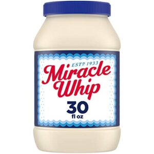 miracle whip dressing, for a keto and low carb lifestyle, (30 fl oz jar)