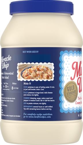 Miracle Whip Dressing, for a Keto and Low Carb Lifestyle, (30 fl oz Jar)