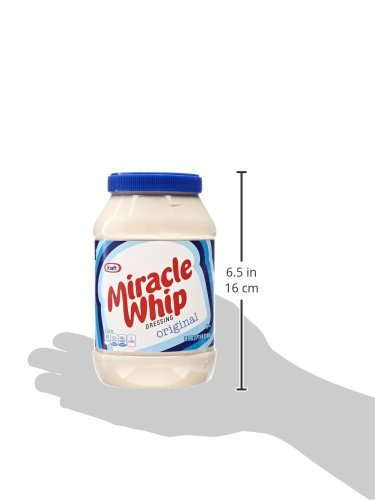 Miracle Whip Dressing, for a Keto and Low Carb Lifestyle, (30 fl oz Jar)